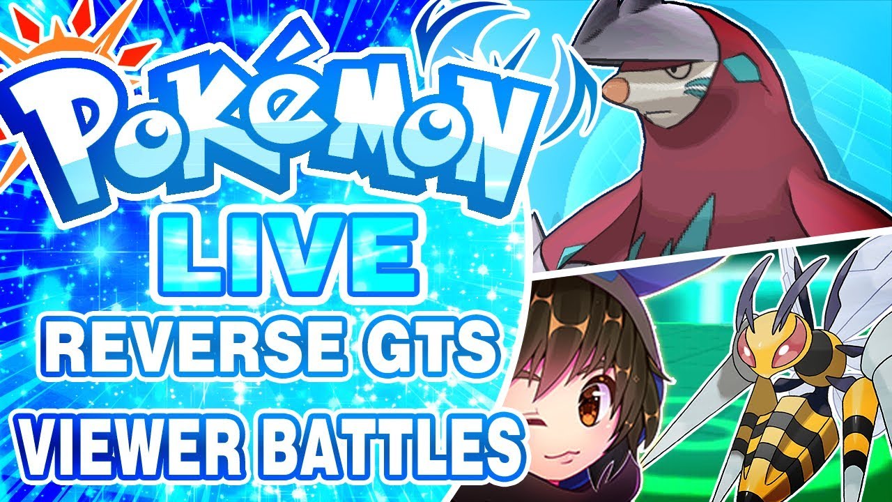 Viewer Battles LIVE | Shiny Ground Type Reverse GTS | Pokemon Ultra Sun ...