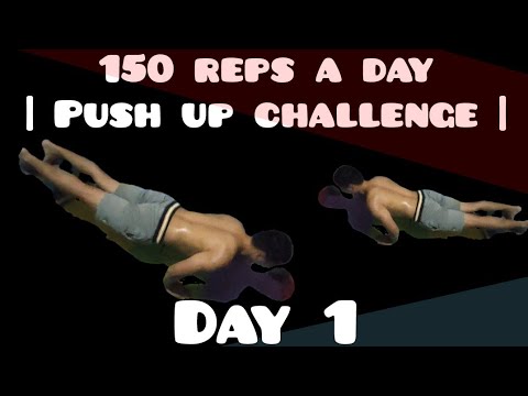 150 push up | Challenge: Day 1 | 🤗 - YouTube