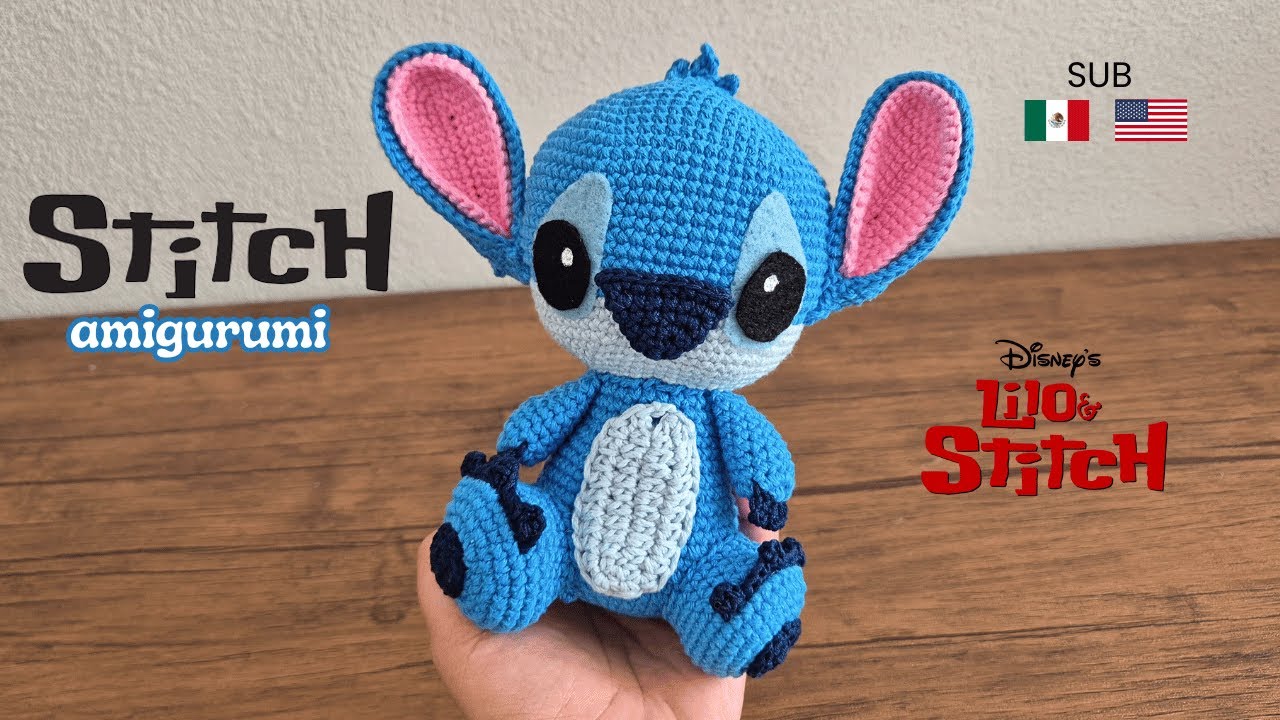 Stitch Amigurumi - Tutorial a crochet | Lilo & Stitch | El Grillito ...