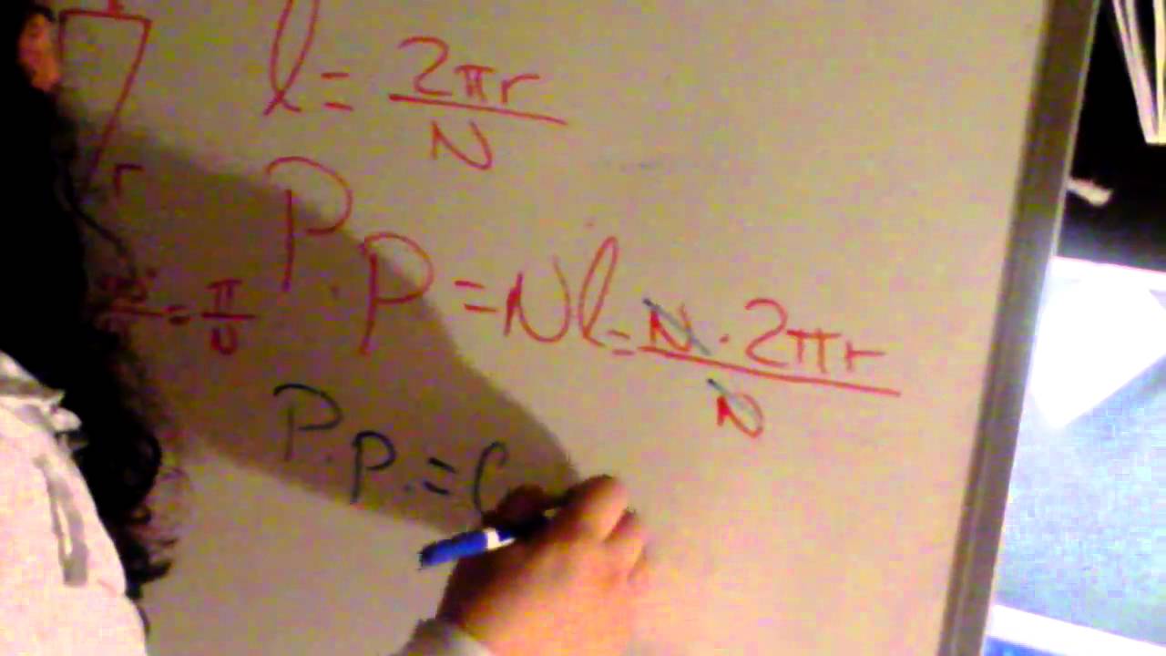 Circumference and Area of a Circle demonstration - YouTube