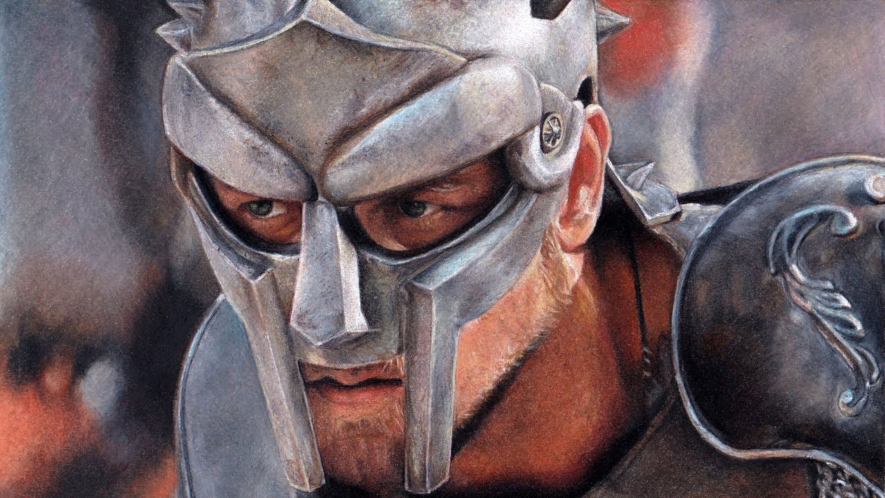 Drawing gladiator-Maximus | Chema - YouTube