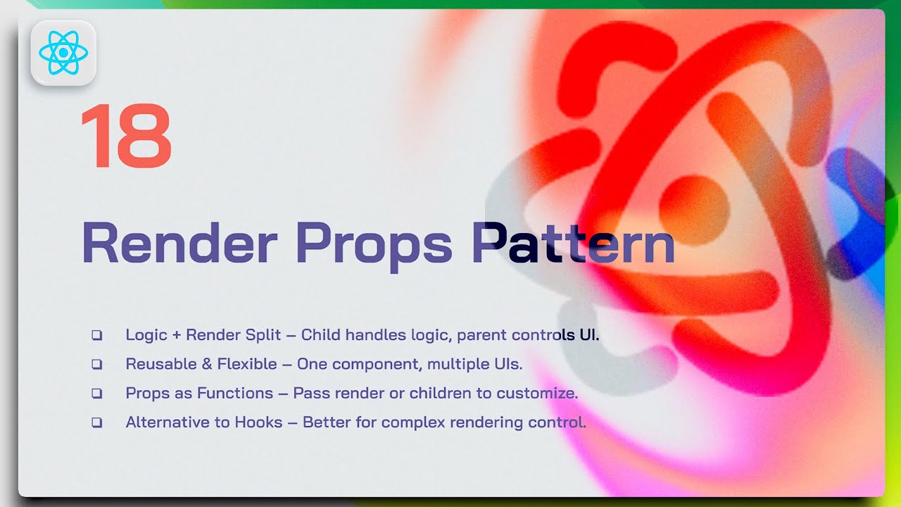 (Arabic) React Course - Render Props Pattern: Senior Devs Use Render ...