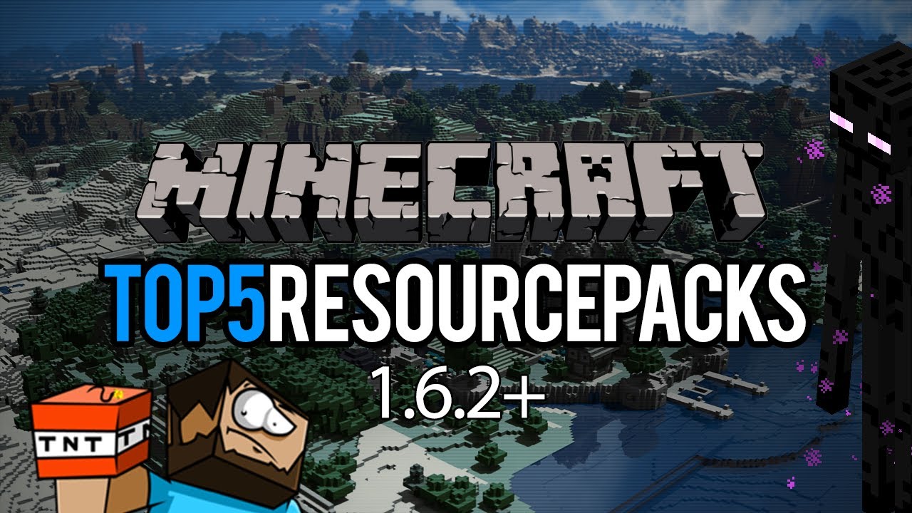 Minecraft Top 5 Recource Packs 1 6 2+ - YouTube