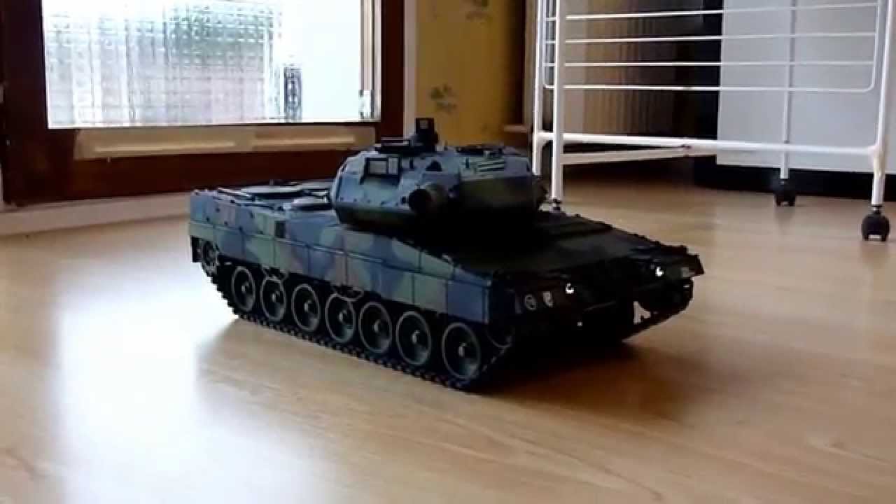 German Leopard 2A6 Heng Long 1/16 firt test - YouTube