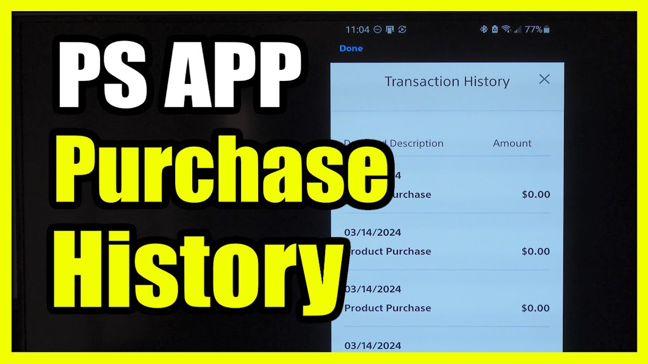 How to See Purchase History on PS App on Phone for PS4 or PS5 Games ...