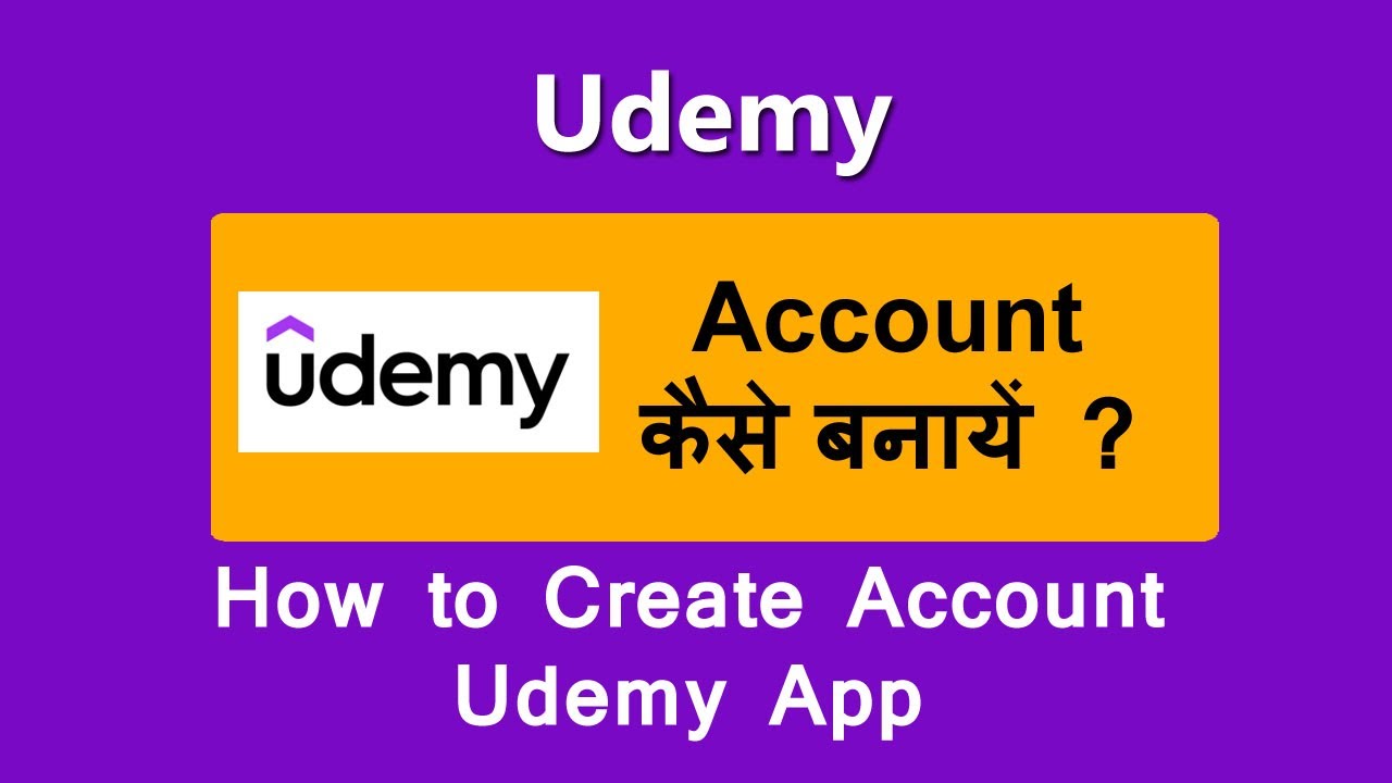 udemy account kaise banaye | How to create Udemy Course Account - YouTube