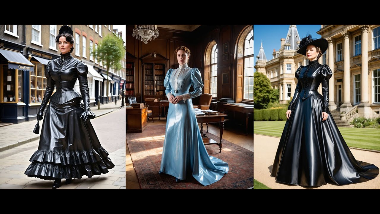 Victorian & Edwardian Elegance: Stunning Bustle Dresses on Charming ...