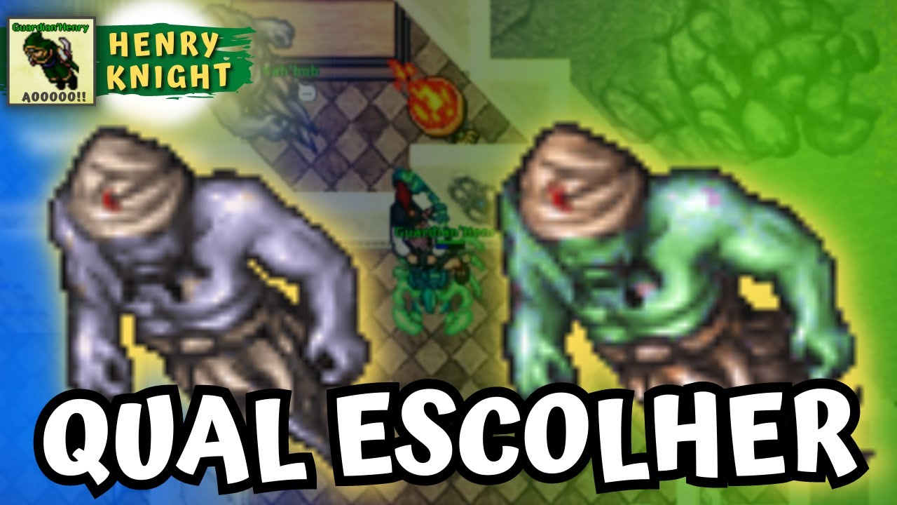 Tibia | Qual Escolher? Green Djinn ou Blue Djinn? (Todas as Vocações ...