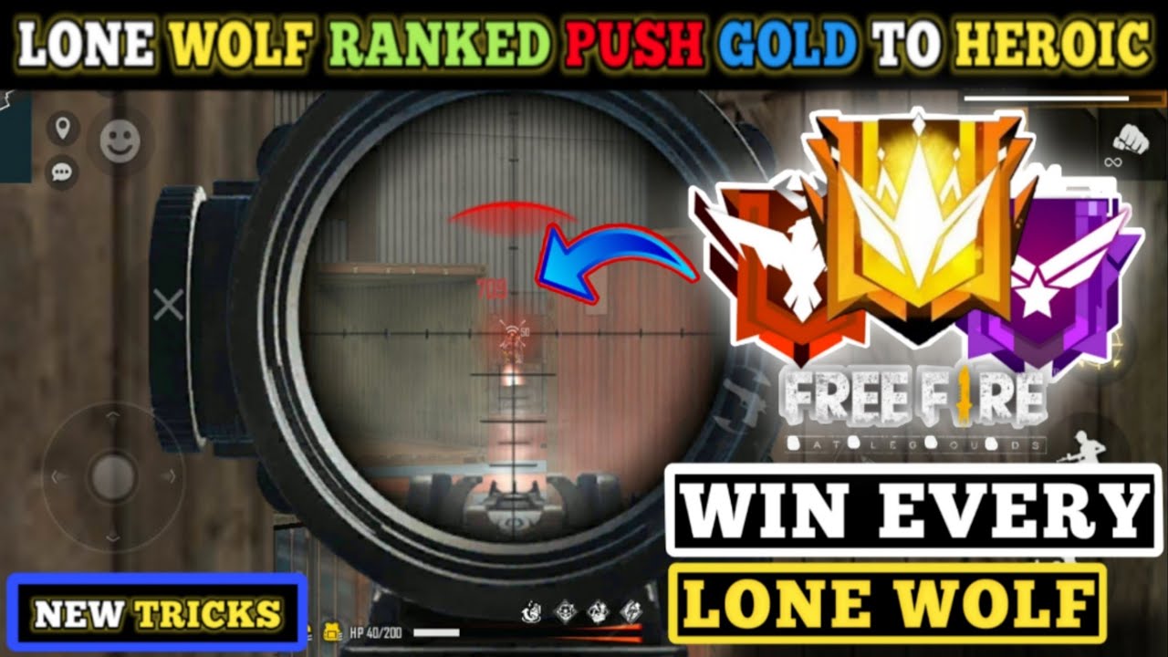 Win Every Lone Wolf 🤣 Lone Wolf Ranked One Tap Headshot😱 Lone