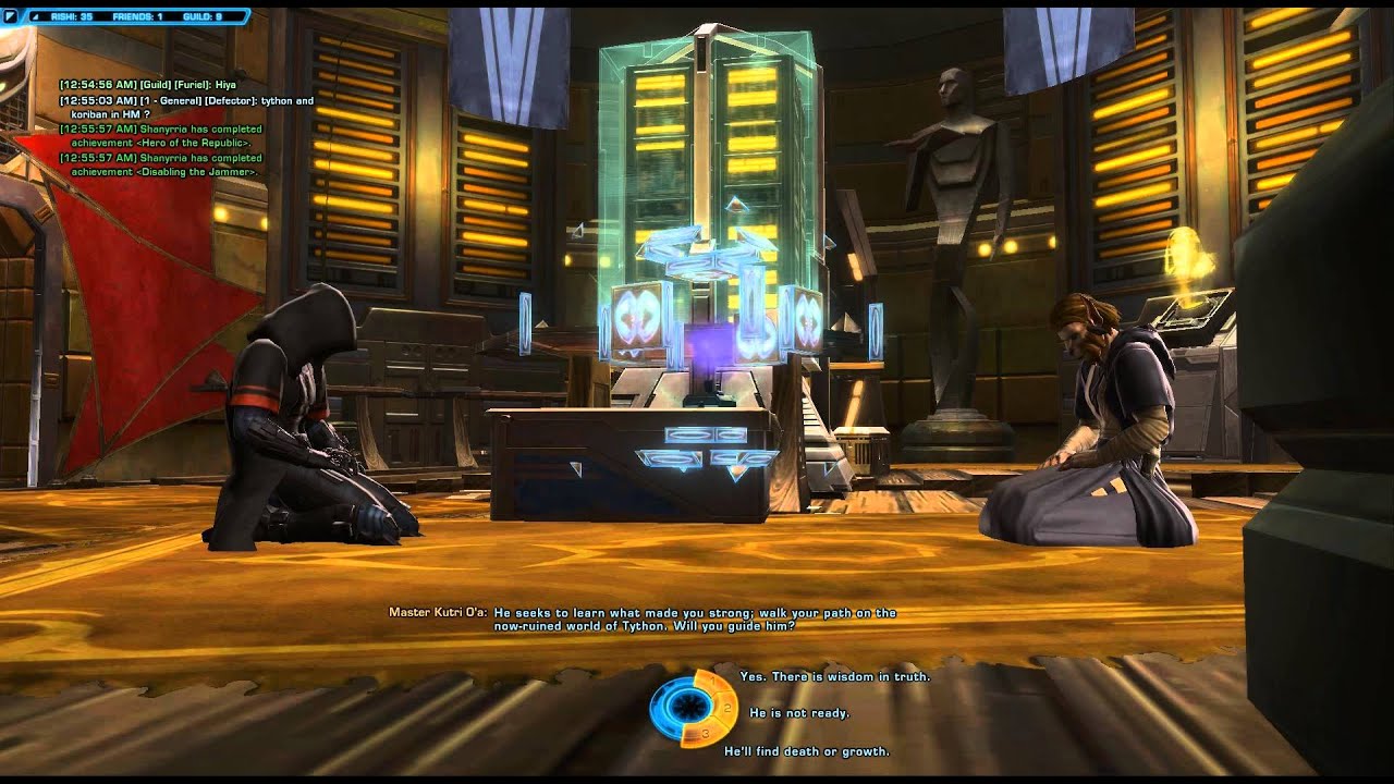 SWTOR: Jedi Sage - Shadow of Revan (Planet Rishi - Create Holocron ...