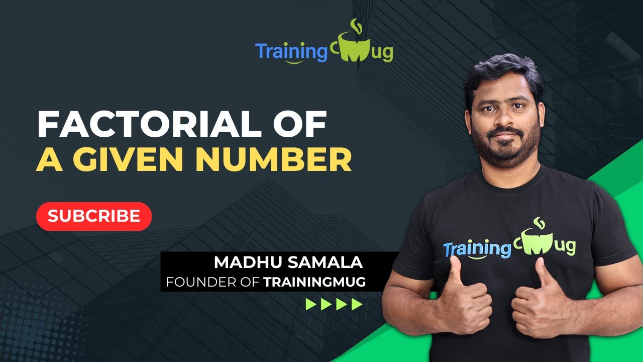 Factorial Of a Given Number - YouTube