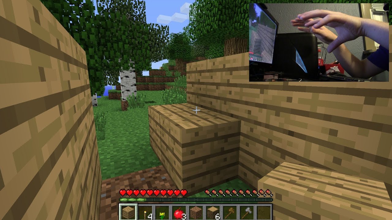 Playing Minecraft With my Leap Motion Part II: GAMEWAVE - YouTube