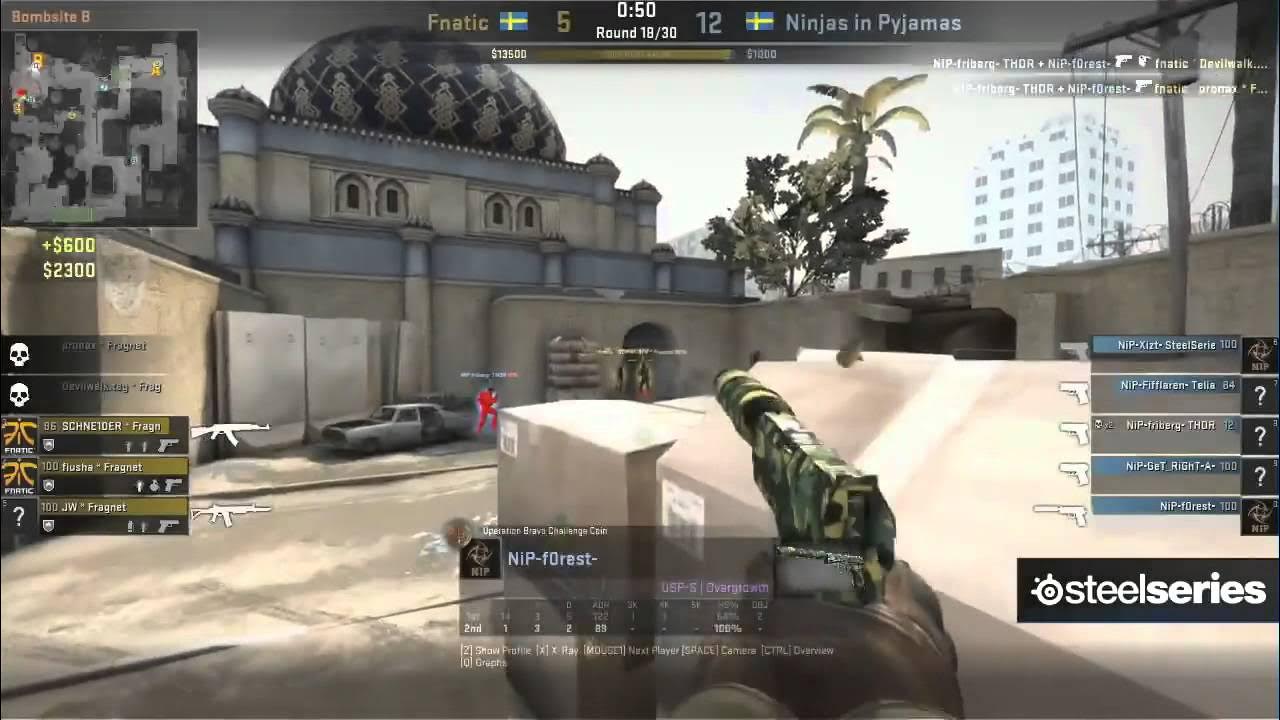 NiP vs Fnatic on de_dust2 @ Dreamhack Winter 2013 Grand Finals (CS:GO NiP vs FNC) Game 1 - YouTube