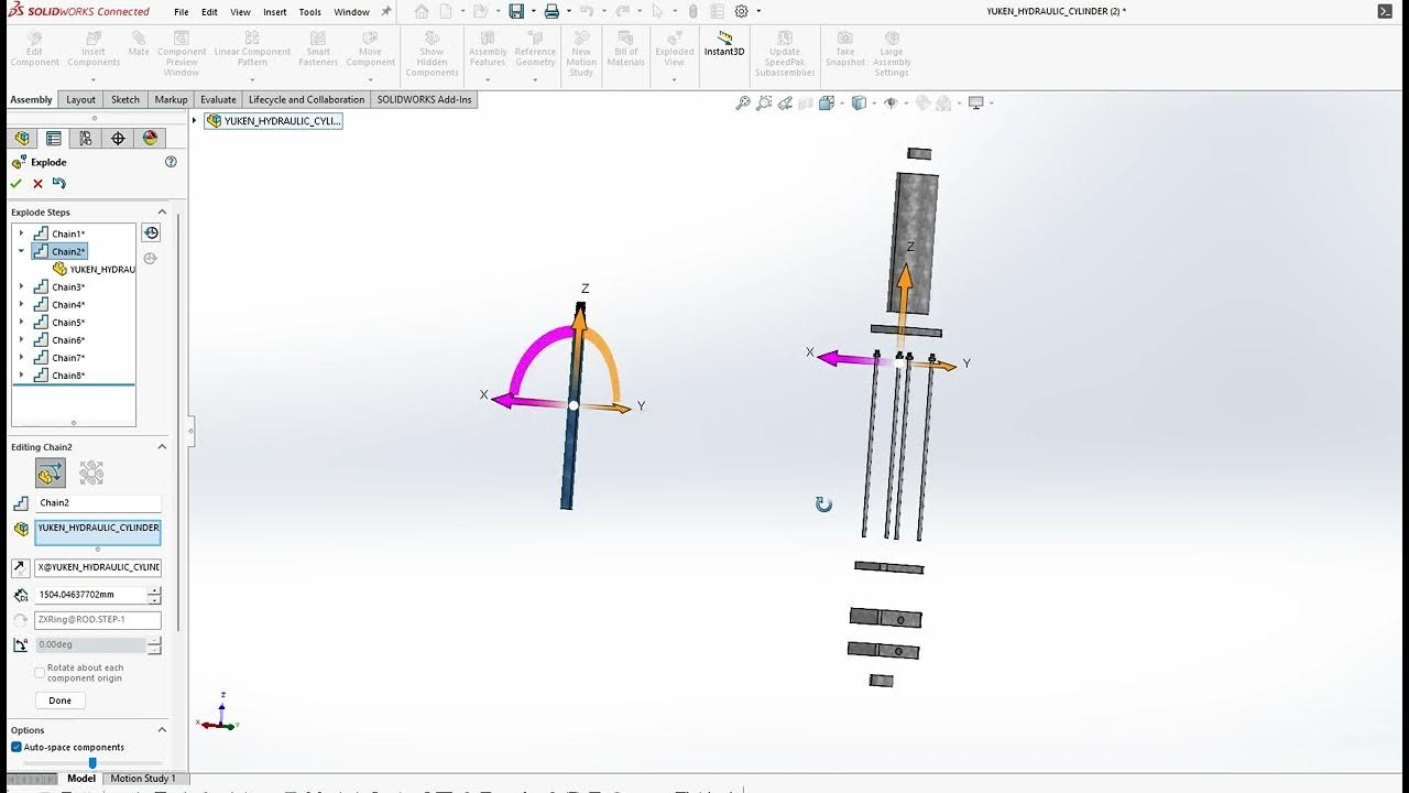 Exploded view in Solidworks - YouTube