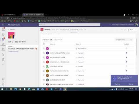 Cara-cara menanda tugasan di 'Assignments' Ms Teams Menggunakan Sharepoint - YouTube