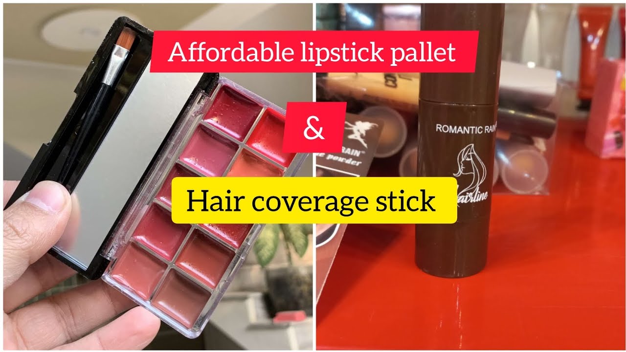 Affordable lipstick pallet & hair coverage stick lipstick pallet ...