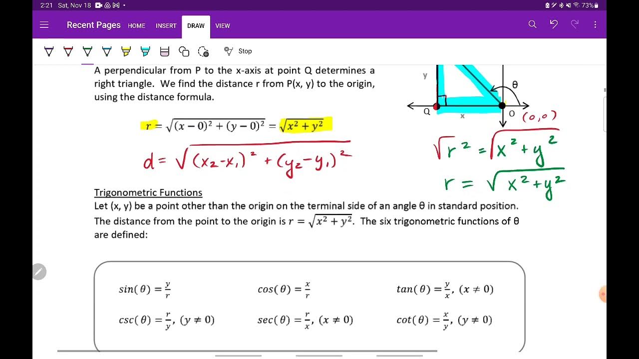 Introduction To Trigonometric Functions Youtube