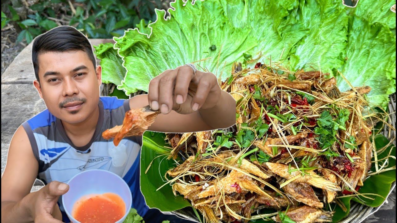 Crispy Salmon Fins Recipe Hot Spicy - How to Easy Easy Cook - YouTube