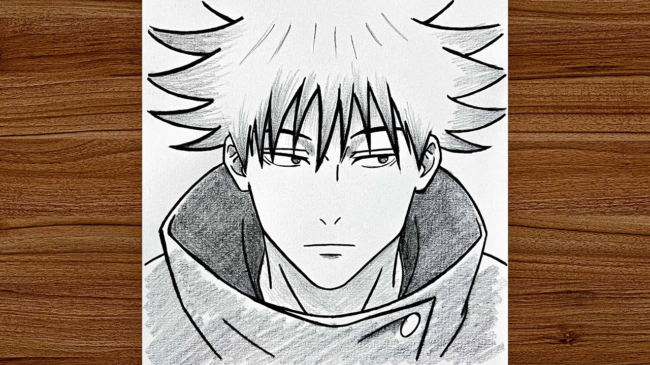 How To Draw Megumi Fushiguro step by step | Anime Drawing Easy - YouTube