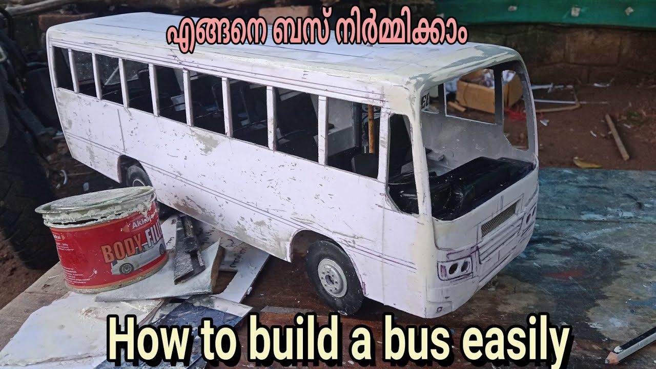 How to make miniature bus simple methods.. - YouTube