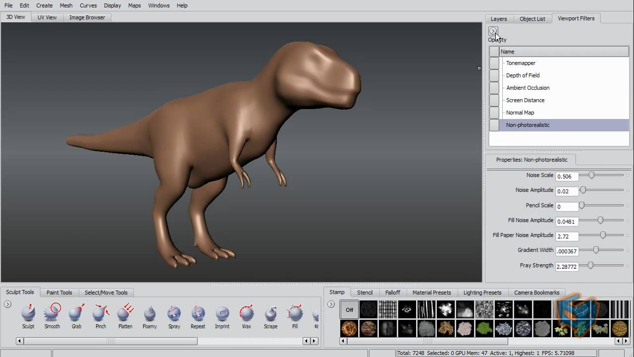 What's new in Mudbox 2010 Filters 3a/7 - YouTube
