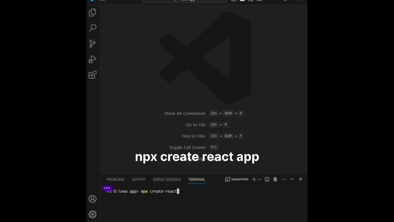 Create react app🚀🔥 #react#node #npm #npx #vscode #install #setup - YouTube