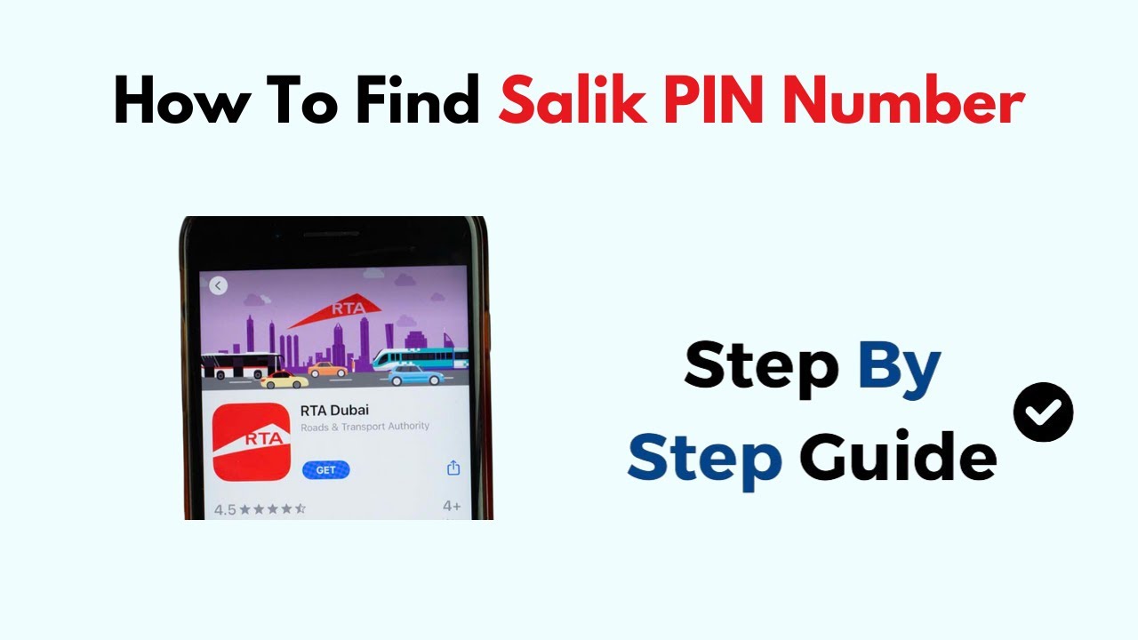 How To Find Salik Pin Number - YouTube