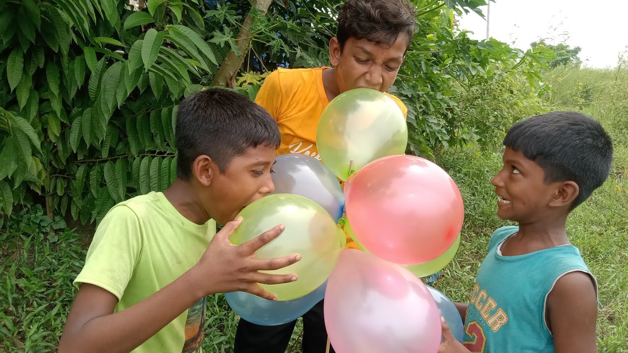 Have fun popping balloons and learn the names of colors। kids episode ...