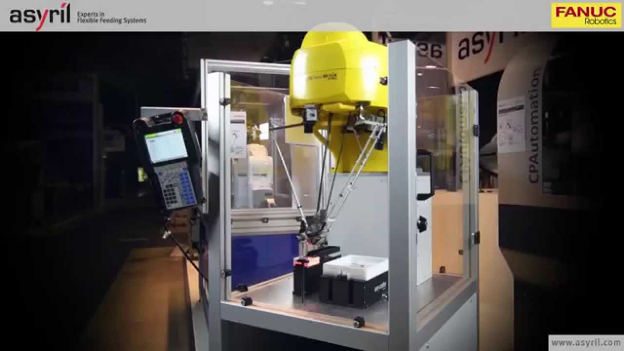 Success story - Asyril and Fanuc - Flexible Contact Assembly - YouTube