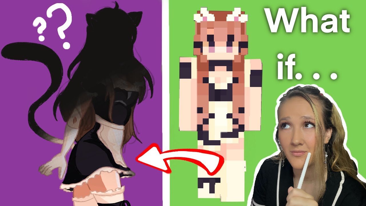 Redesigning my MINECRAFT character into a HUMAN! - YouTube