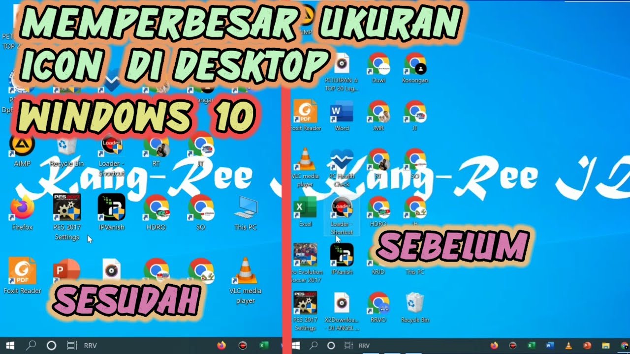 Cara Memperbesar Ukuran Icon Dekstop Windows 10 - Merubah Ukuran Icon ...