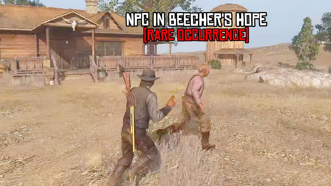 This is the first time I'm seeing an outsider NPC inside John's ranch ...