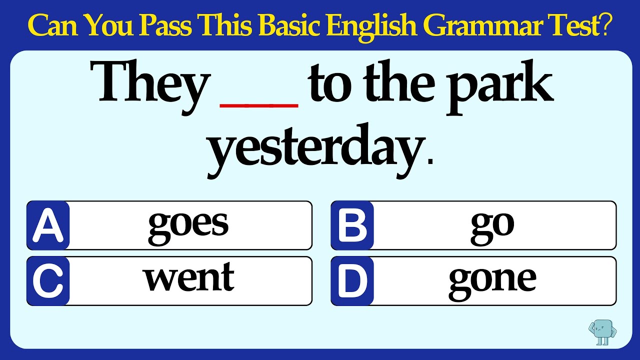 Can You Pass This Basic English Grammar Test? || 20 Viral Essential ...