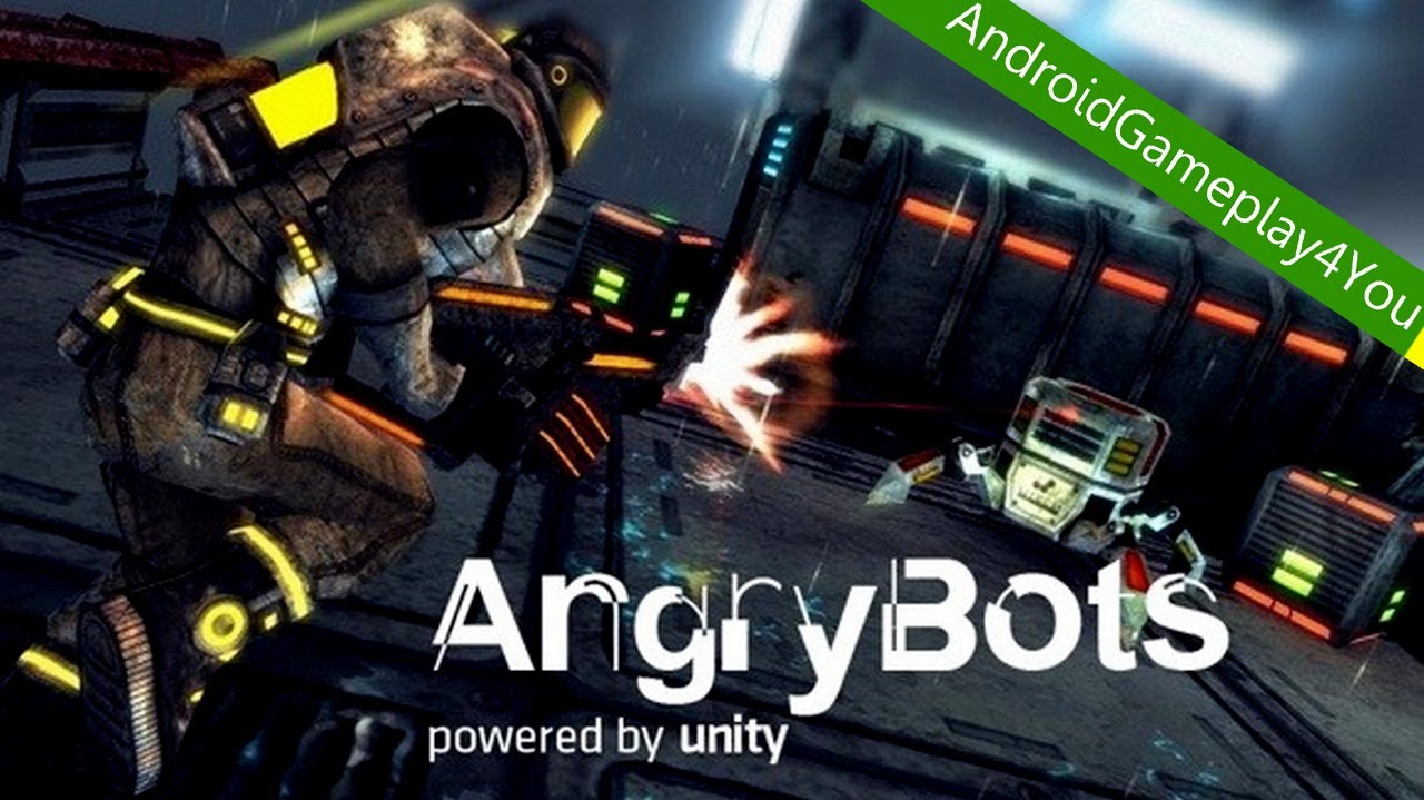 Angry Bots HD Awesome Free Android Game 2013 Gameplay [Game For Kids ...
