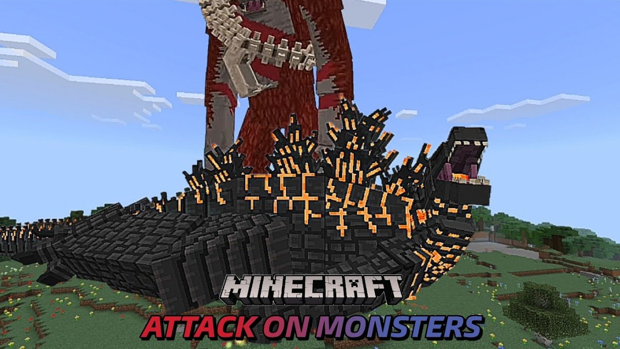 Attack on Monsters 👹 - 2 | Minecraft pe | Zhasian specials - YouTube