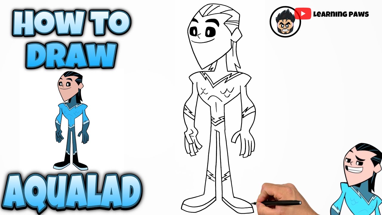 How To Draw AQUALAD | TEEN TITANS GO #art #drawing #teentitansgo # ...
