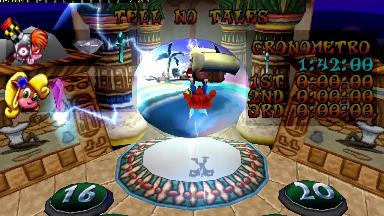 [ePSXe] (OLD) Crash Bandicoot 3 Livello Gray GEM - YouTube