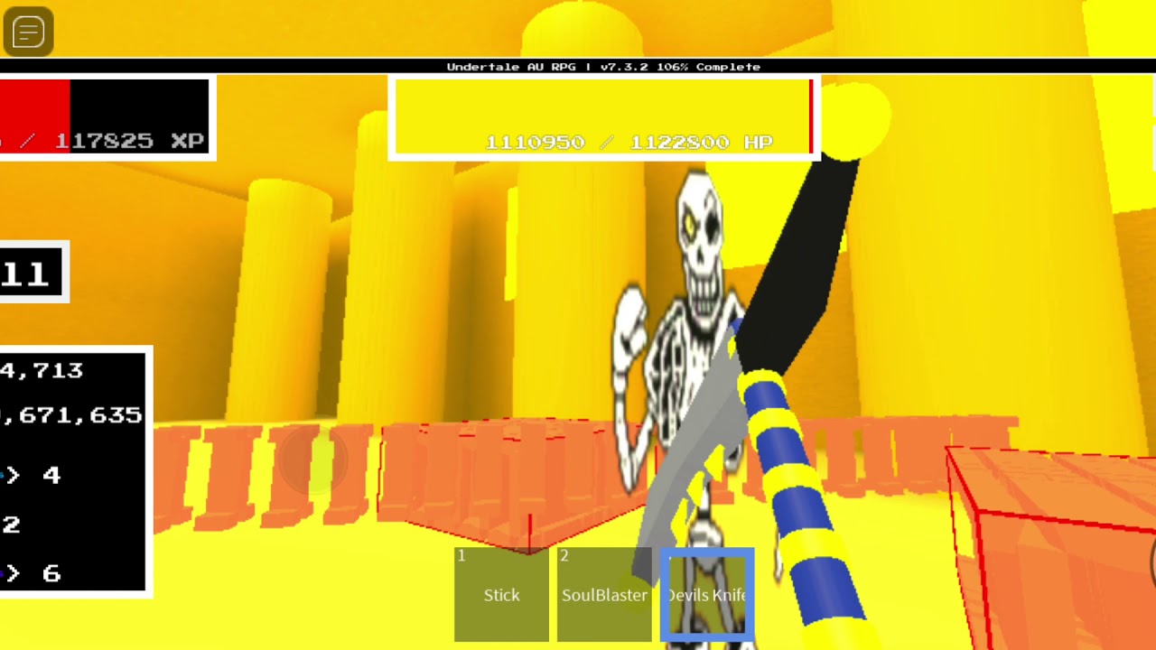 Undertale Au rpg Disbelief Papyrus with 7 souls - YouTube