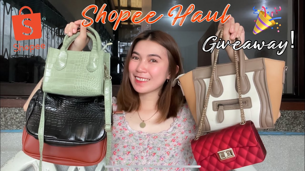 SHOPEE BAG HAUL affordable & trendy!!! 6.6 READY! + (GIVEAWAY 2021 ...