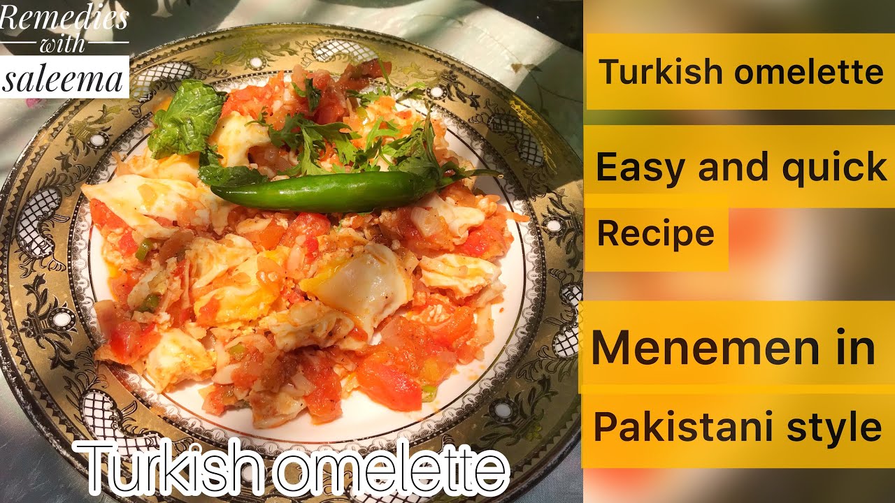 How to make Turkish omelette| Turkish omelette with tomatoes| Turkish ...