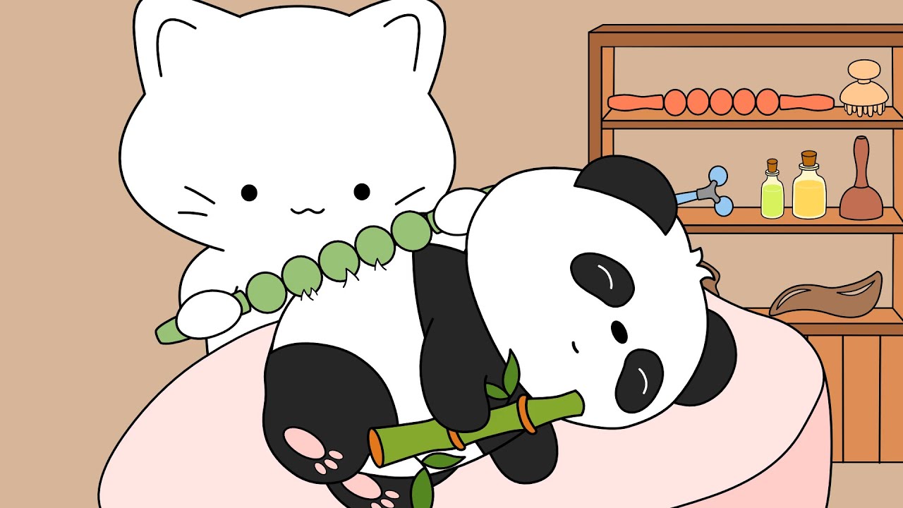 full body massage (ASMR animation) - YouTube