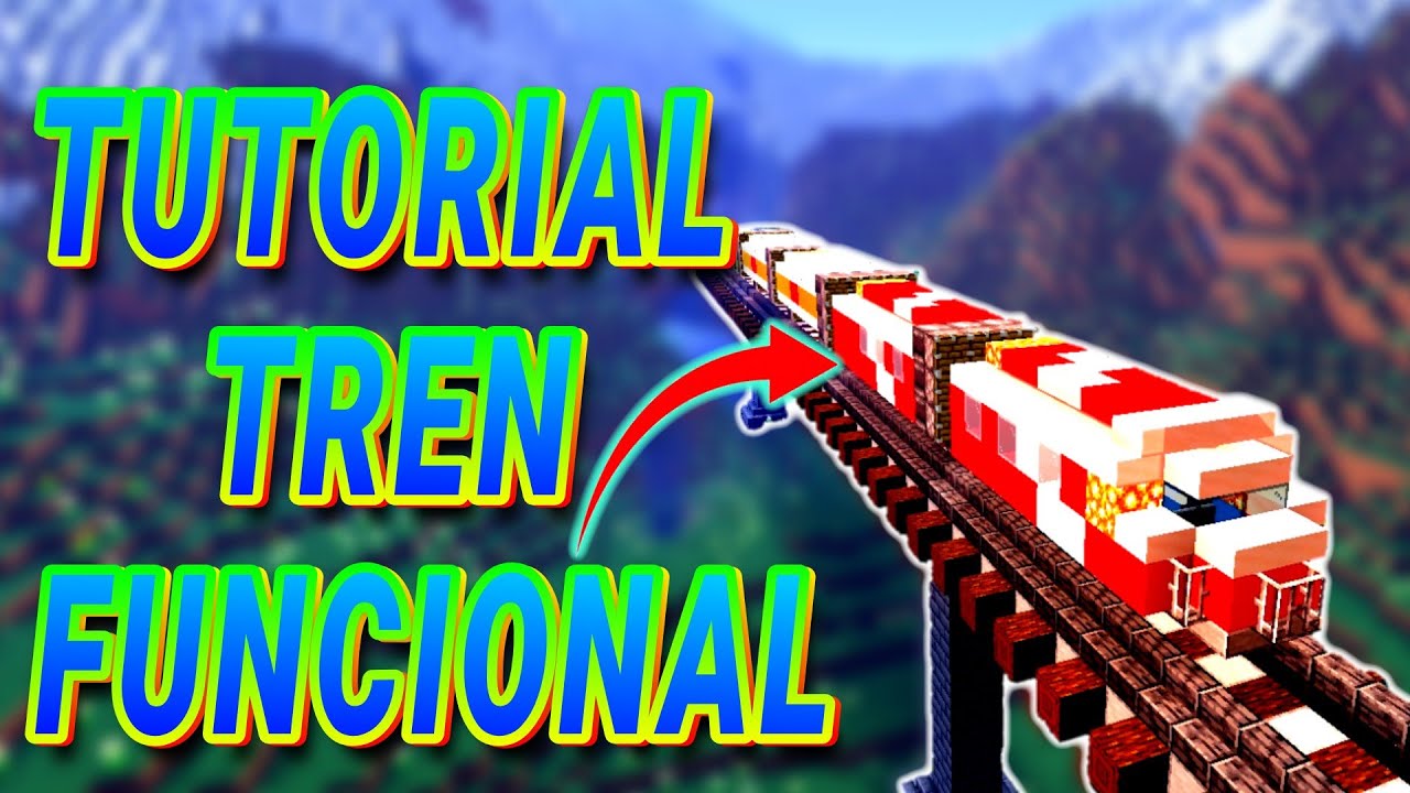 ¿COMO HACER TREN FUNCIONAL EN MINECRAFT BEDROCK? 1.20/1.19 (No mod ...