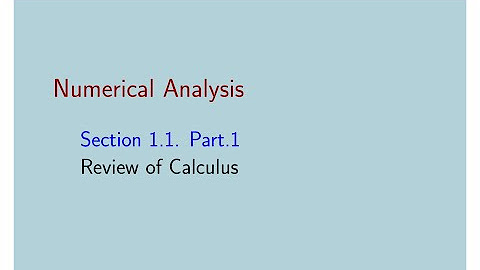 Numerical Analysis - YouTube