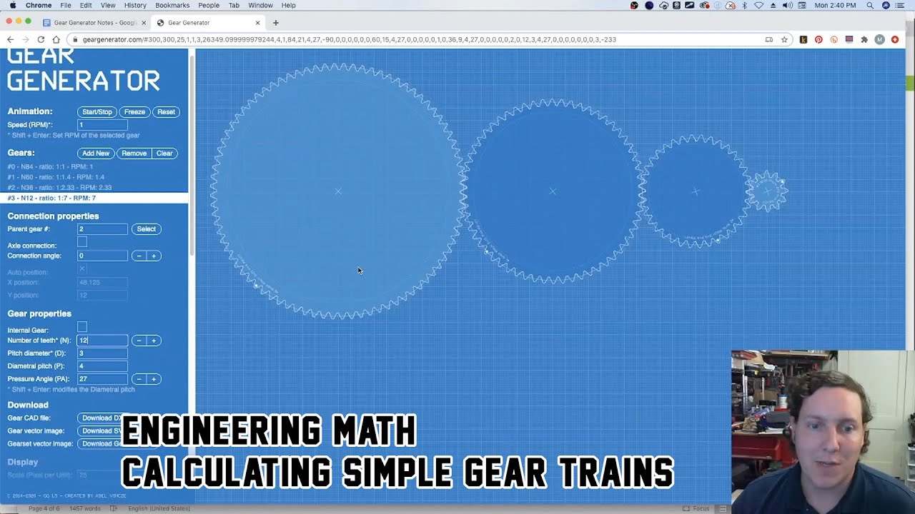 Simple Gear Train - YouTube