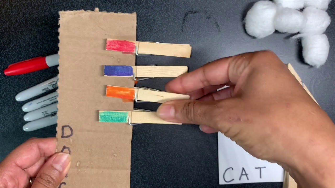 Clothespin- Pinch Strength and Bilateral Integration - YouTube