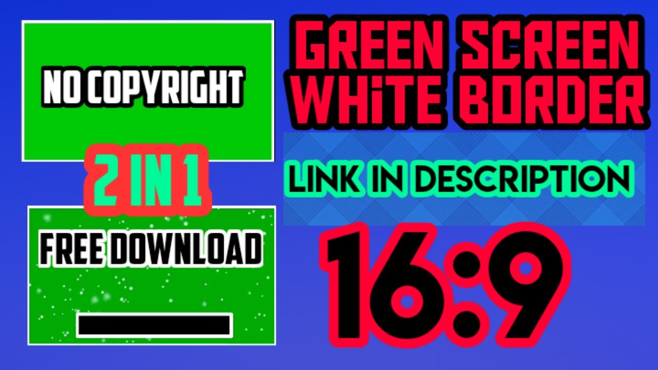 Green screen white border frame l new green screen frame 2021 # 3 - YouTube