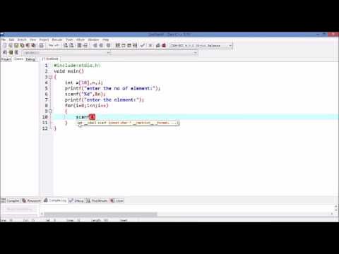 how to use dev c++ for c program - YouTube