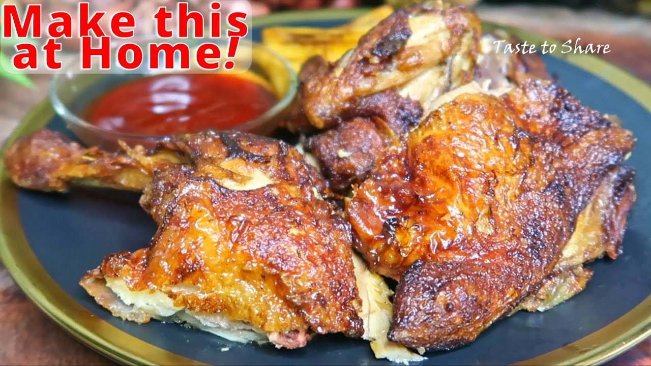 Easy no breading Fried chicken Beginners Delicious Whole fried Chicken ...