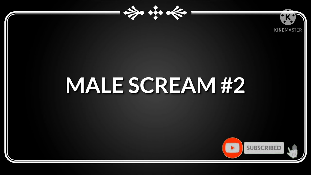 MALE SCREAM #2 SOUND EFFECT NO COPYRIGHT - SHAIDAMS TV - YouTube