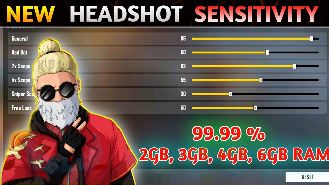 New Headshot Sensitivity Setting | Free Fire Sensitivity | One Tap ...